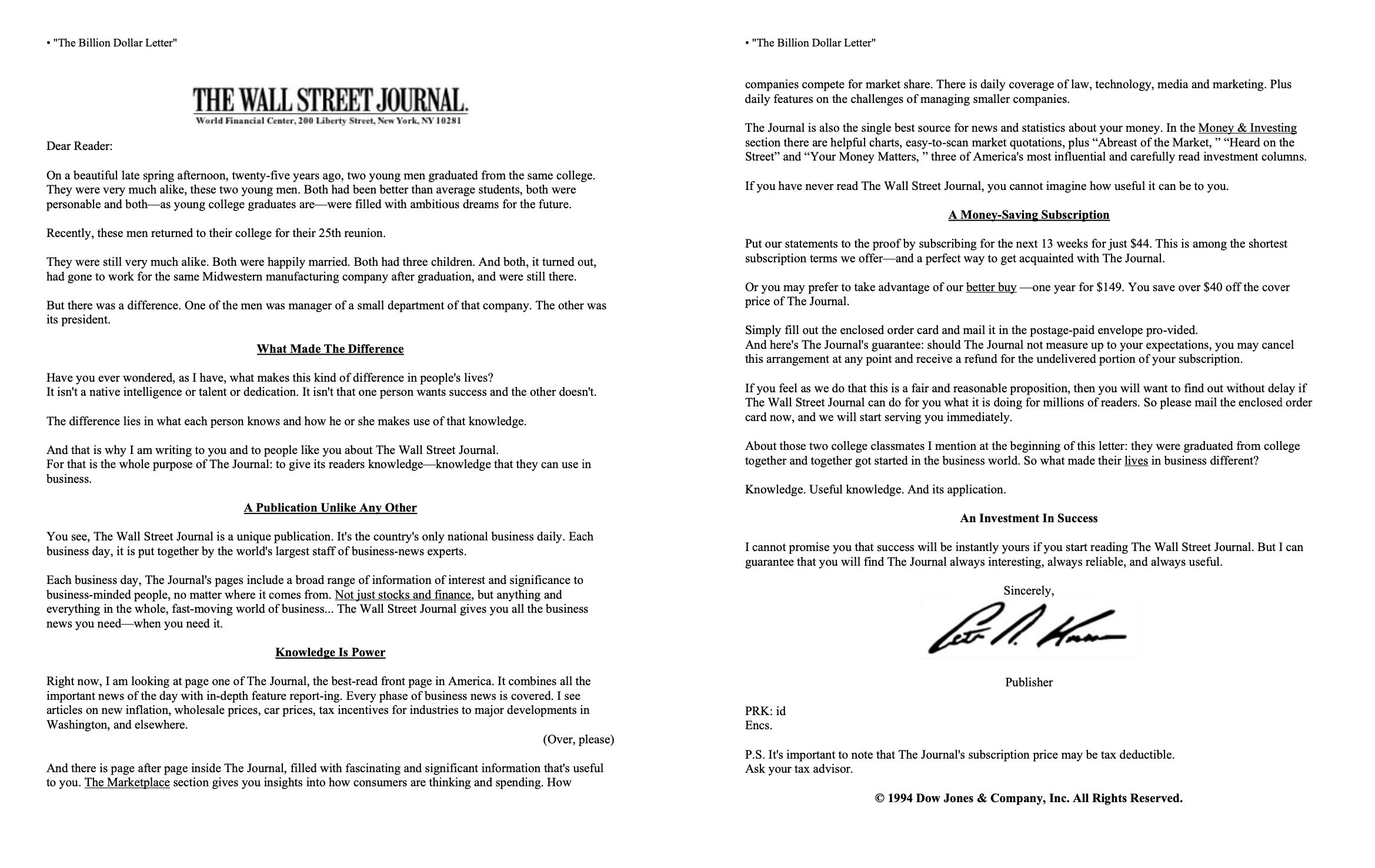 The Most Successful Letter In the History of the World